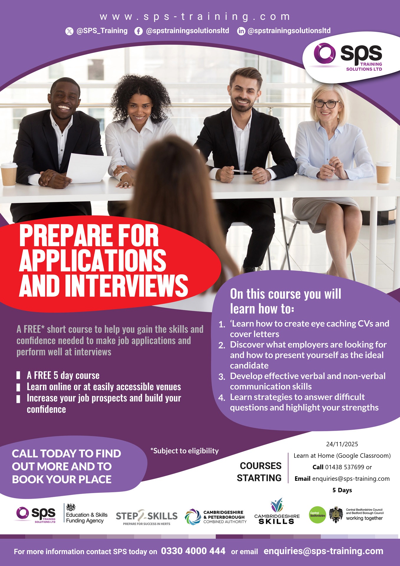 Courses for this month - SPS Training Solutions